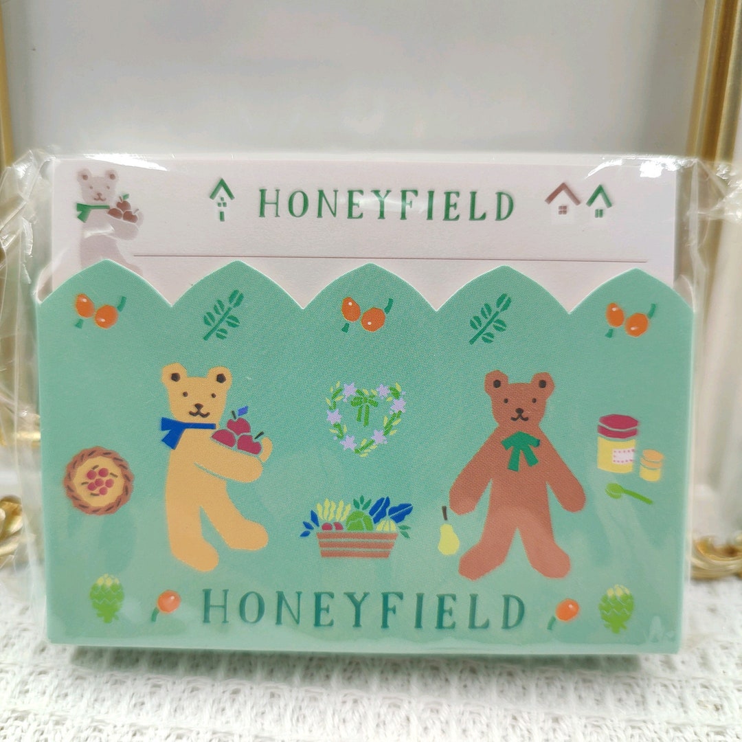 Vintage 1996 Honeyfield Memo Paper Notepad Pack Stationary Japan RARE ...