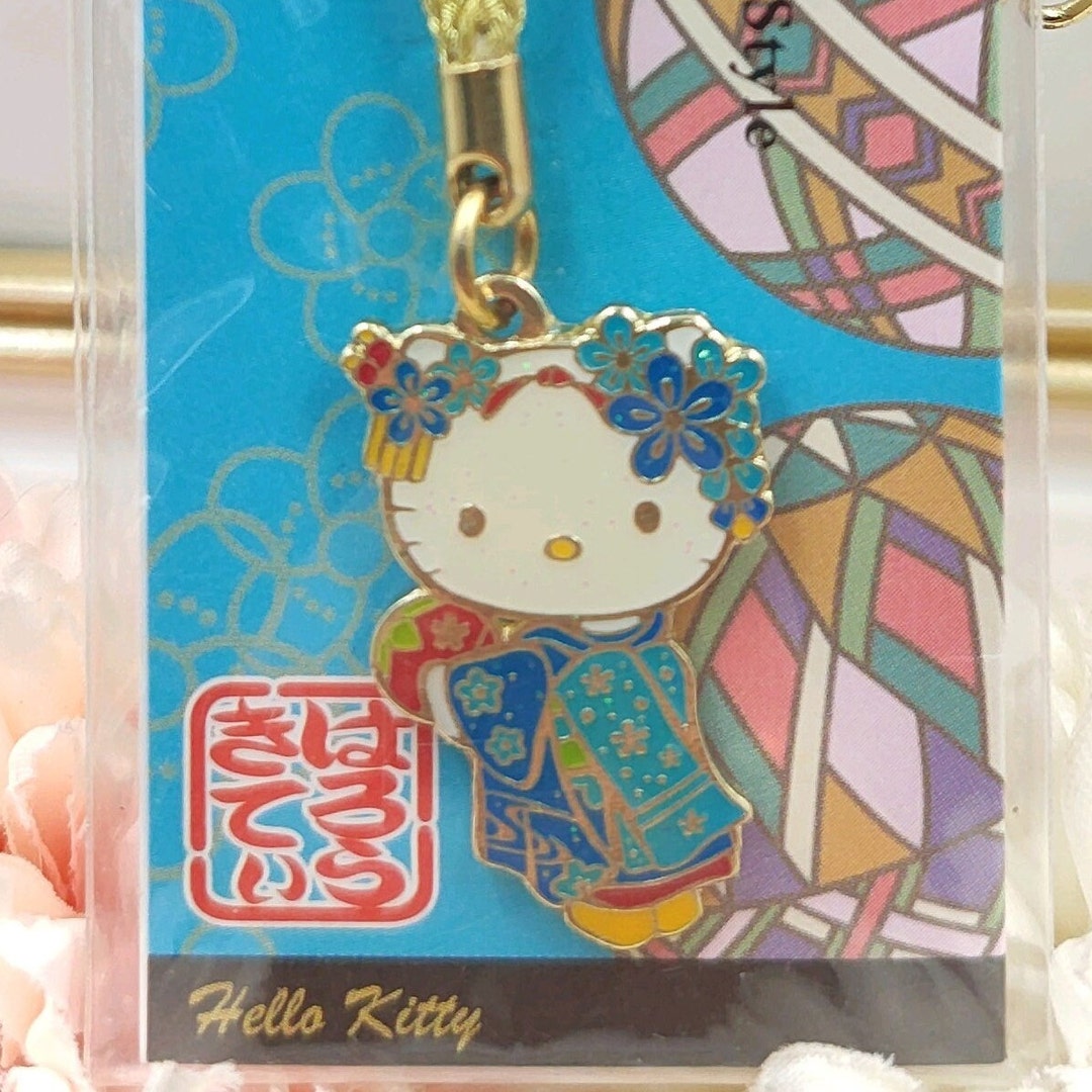 Vintage Hello Kitty Anese Maiko Style Charm Mobile Phone Strap Limited ...