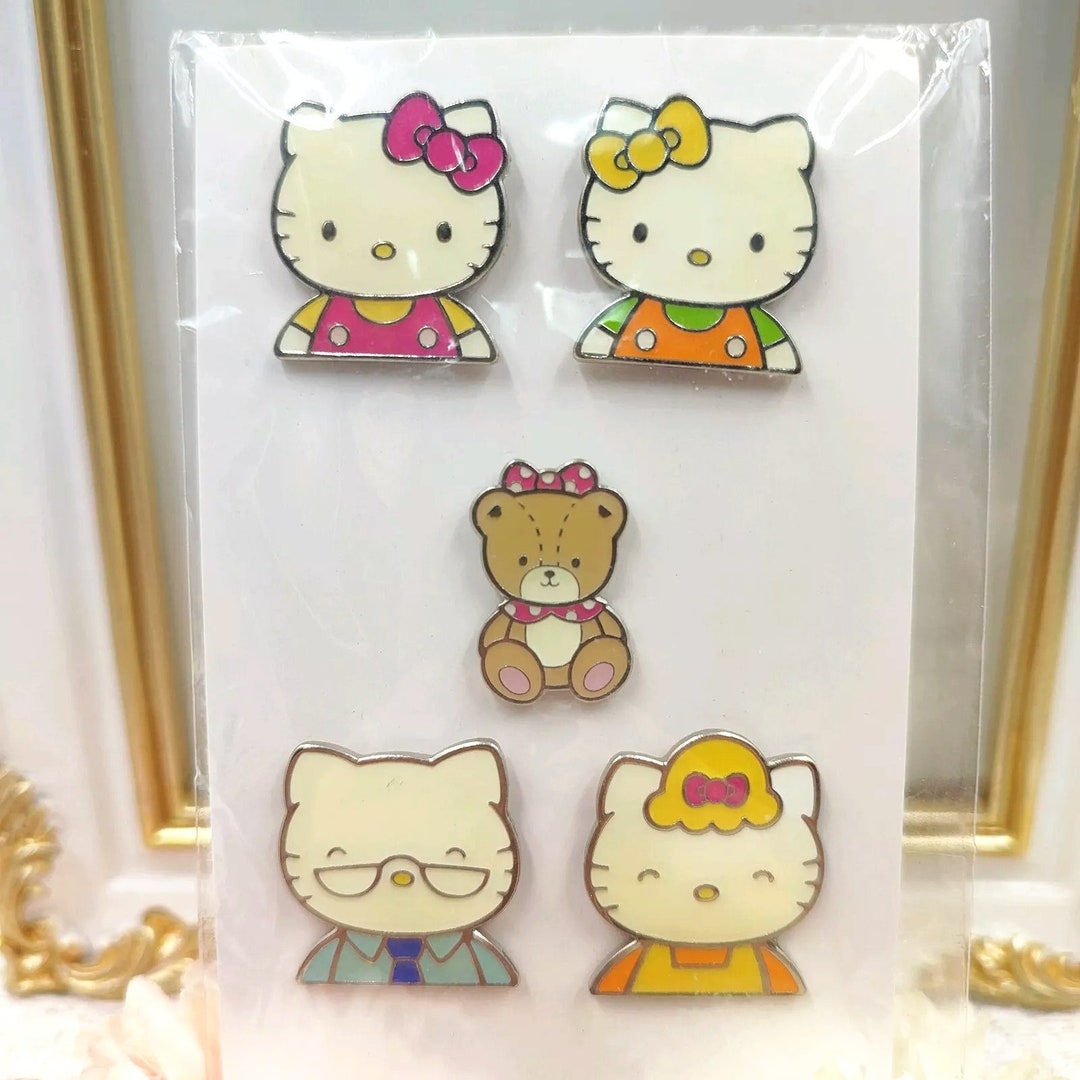 Hello Kitty Pins Badges Kitty Family Pins Set Limited Edition Japan - Etsy