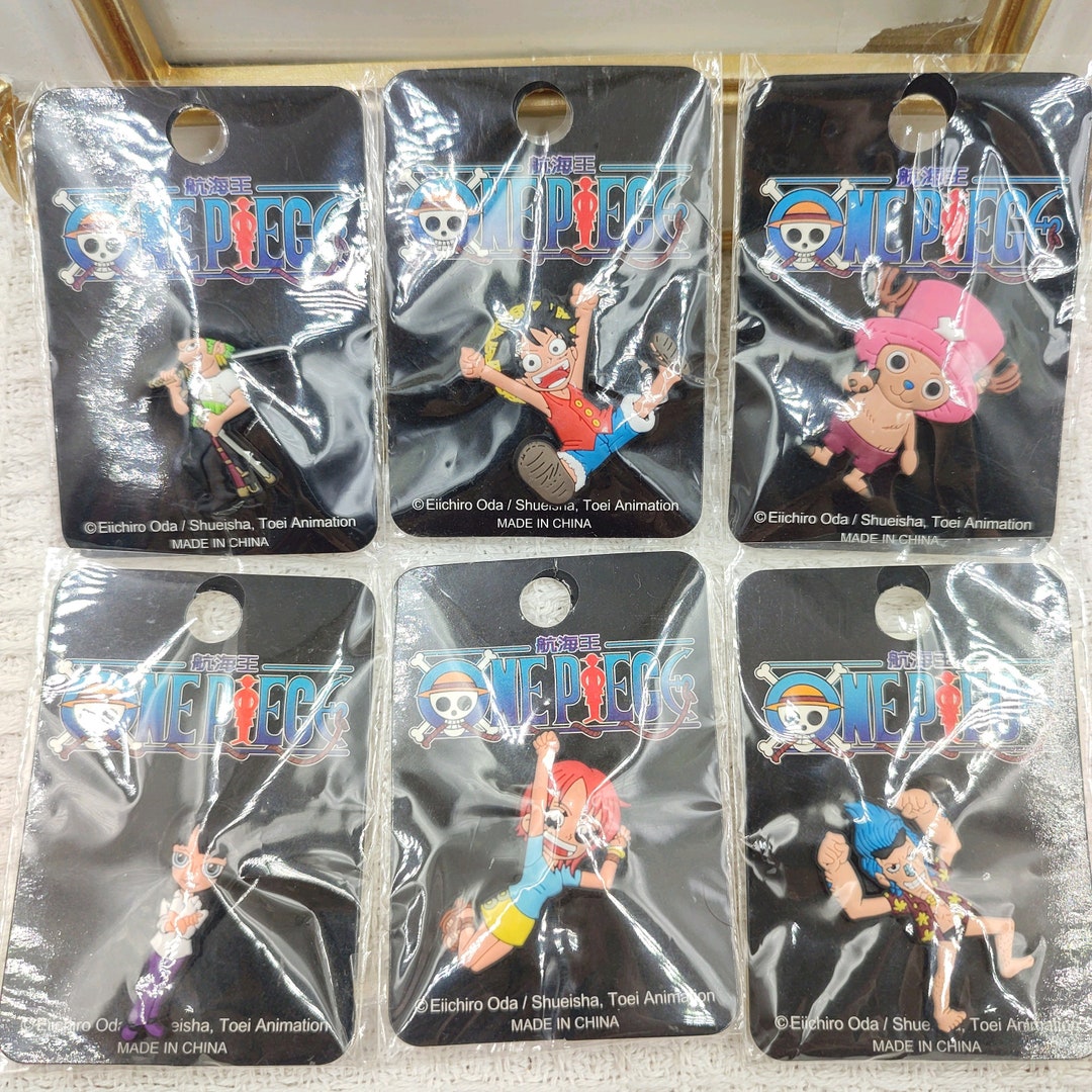 One Piece Rubber Jibbits Shoe Clips 6 Characters Set - Etsy