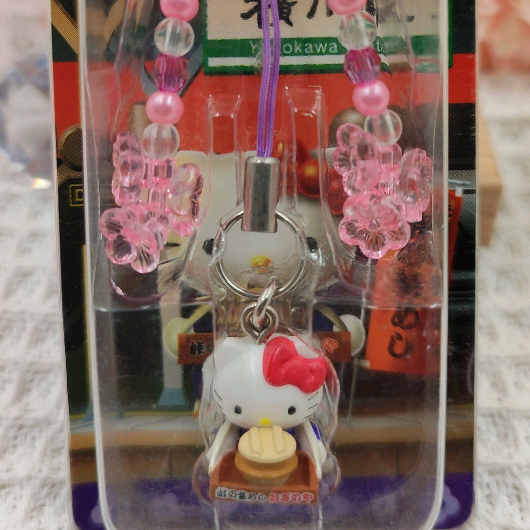 Hello Kitty Phone Charm Strap Kitty Serve Kamameshi Rice Charm Japan ...