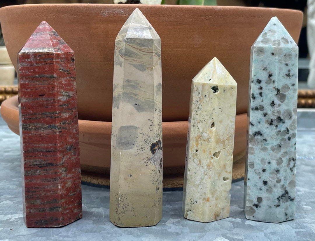 Jasper Crystal Towers Red Jasper, Picture Jasper, Ocean Jasper, Kiwi ...