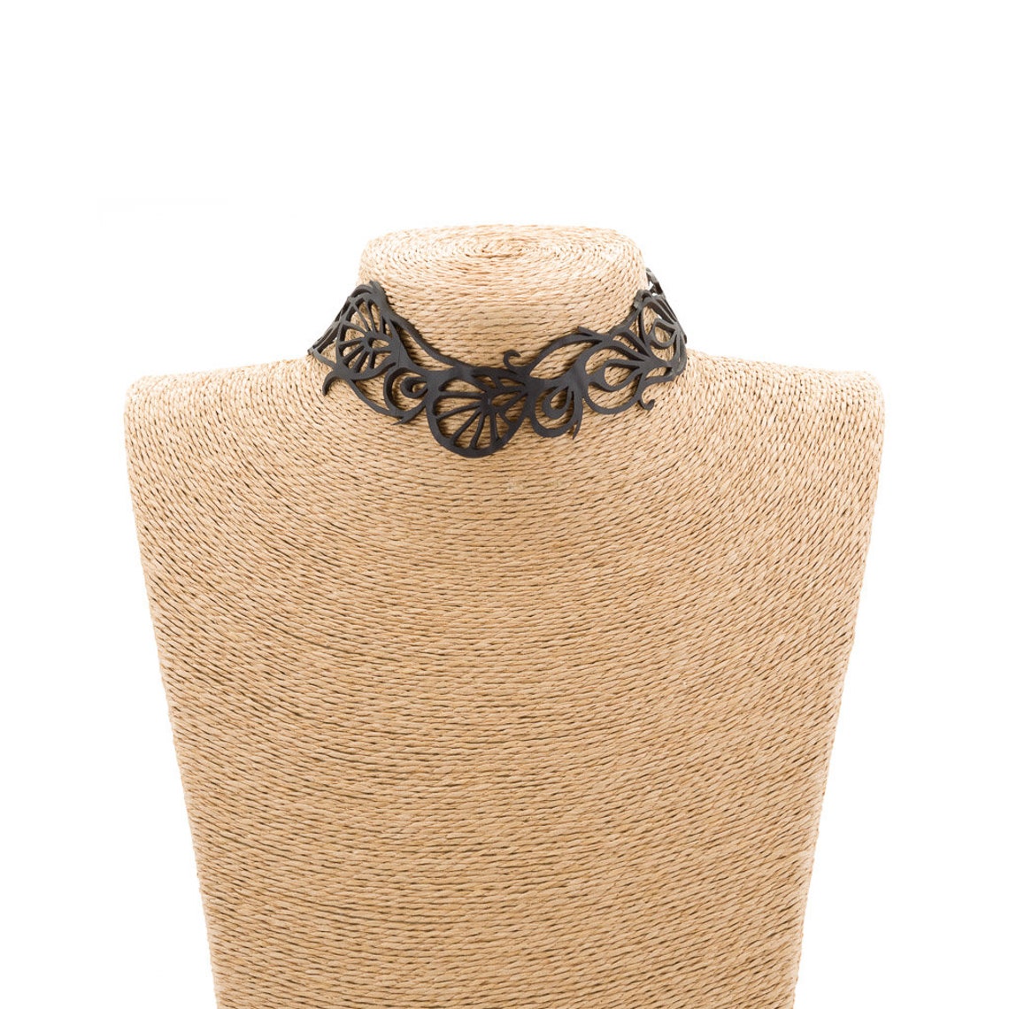 Handmade Recycled Rubber Choker: Elegant Vegan Necklace - Etsy