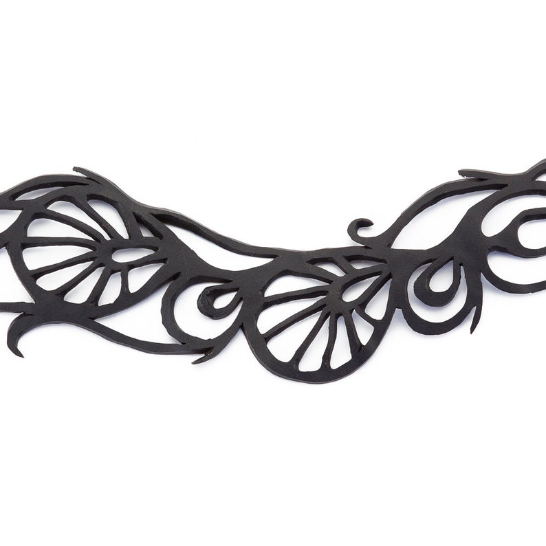 Handmade Recycled Rubber Choker: Elegant Vegan Necklace - Etsy