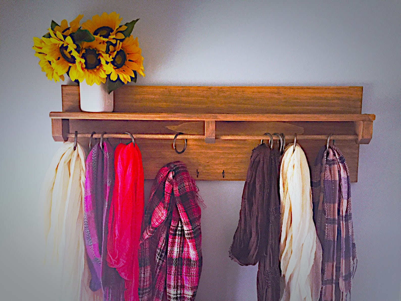 Scarf Hanger / Scarf Holder / Scarf Ring / Scarf Organizer | Etsy