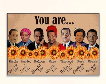 Black Icons Printable Posters 10 Inspiration Black People Quote Posters ...