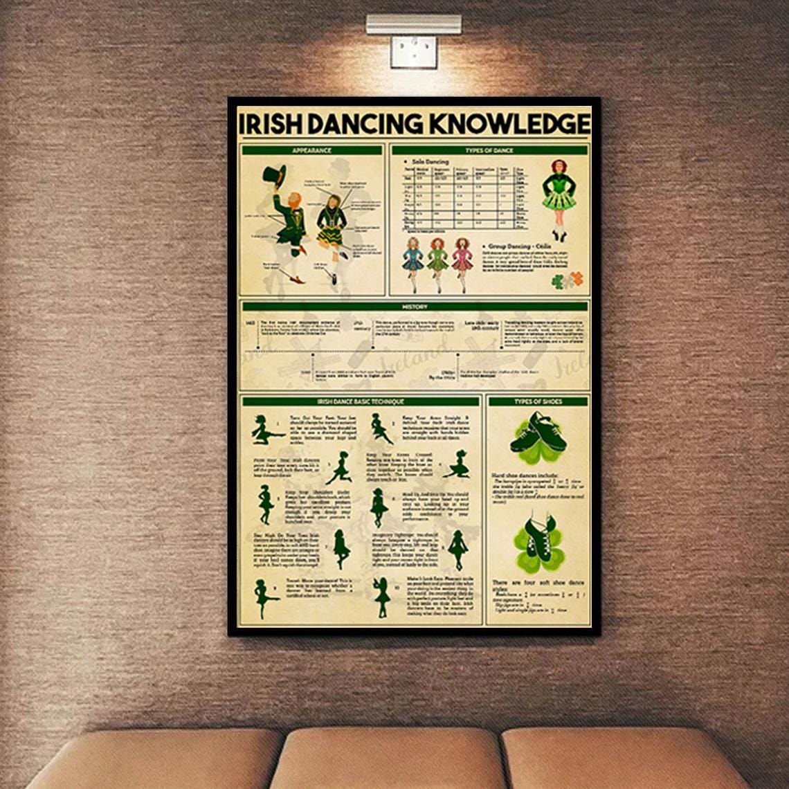 Irish Dancing Knowledge Poster, Canvas Art, Traditional Dance Guide ...