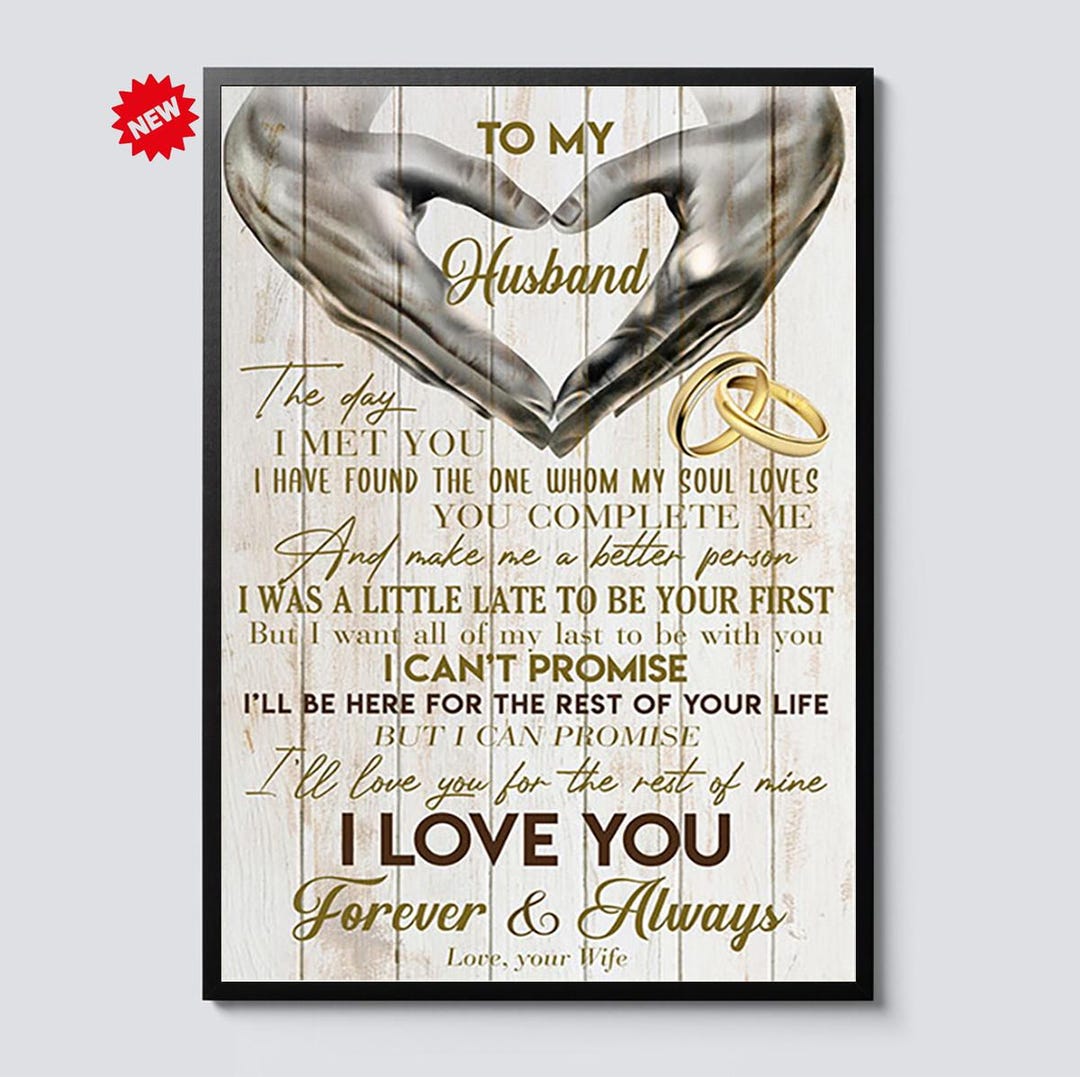 Hands Making A Heart Shape With Wedding Rings Poster - Romantic to My ...