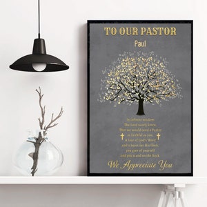 To Our Pastor Poster, Minister Gift, Church Leadership Gift ...