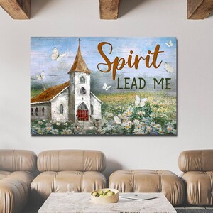 Jesus - Spirit Lead Canvas/poster, Church Landscape Canvas,christian ...