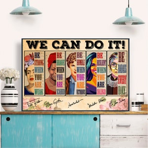 We Can Do It Poster - Feminist Print, Empowering Women, Strong Women ...
