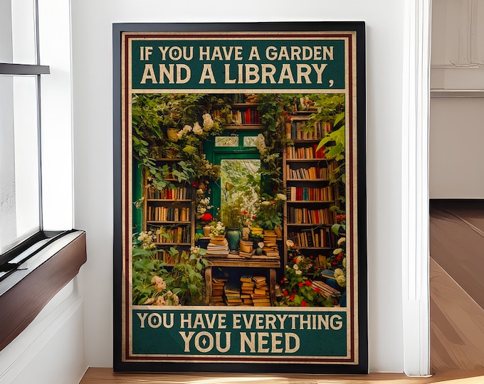 Garden Library Cicero Quote a Personalised and Enhanced, High Quality ...