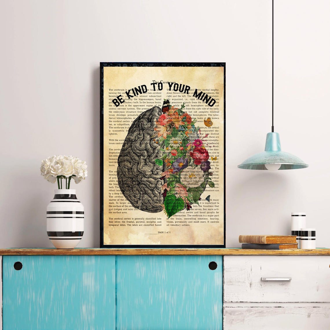Be Kind to Your Mind Poster, Self Love Art, Self Care Awareness, Mental ...
