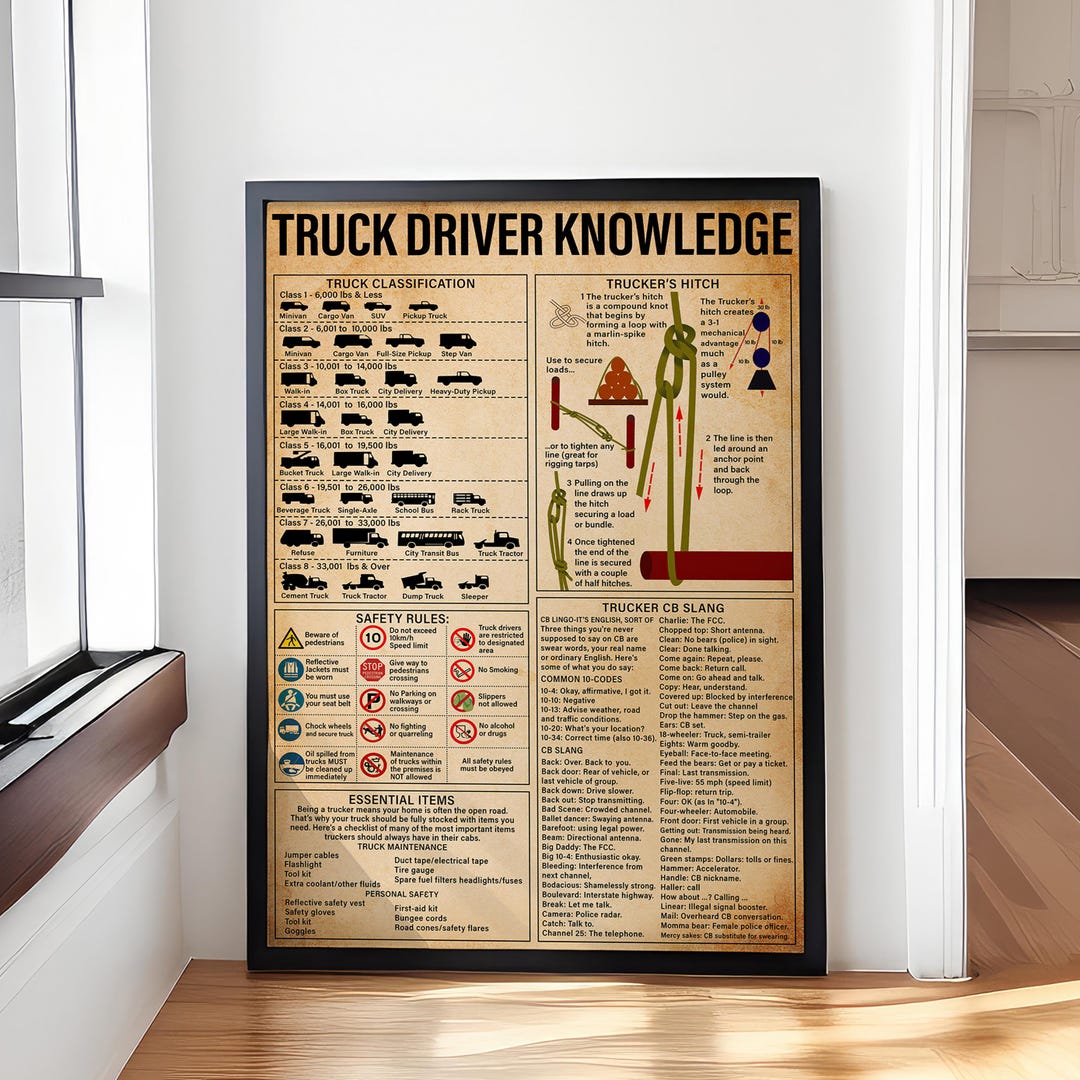 Truck Driver Knowledge, Truck Classification, Trucker’s Hitch CB Slang ...
