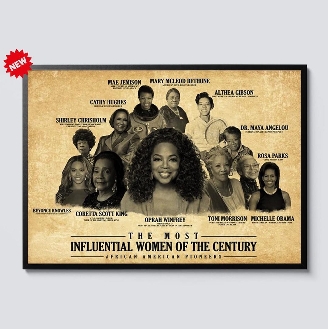 Influential Black Women Poster African American Leaders Wall Art ...