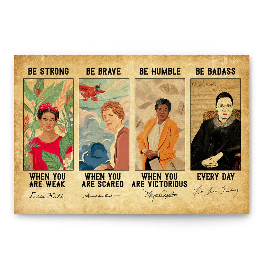 Be Strong Be Brave Poster - Black Women in History, Female Empowerment ...