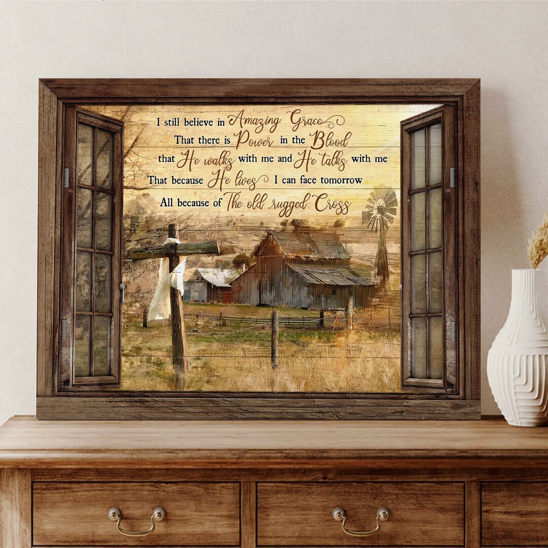 Old Barn Painting, Countryside Landscape, I Still Believe in Amazing ...
