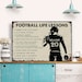 Personalized Football is Life Posters, Football Wall Art, Football Wall ...