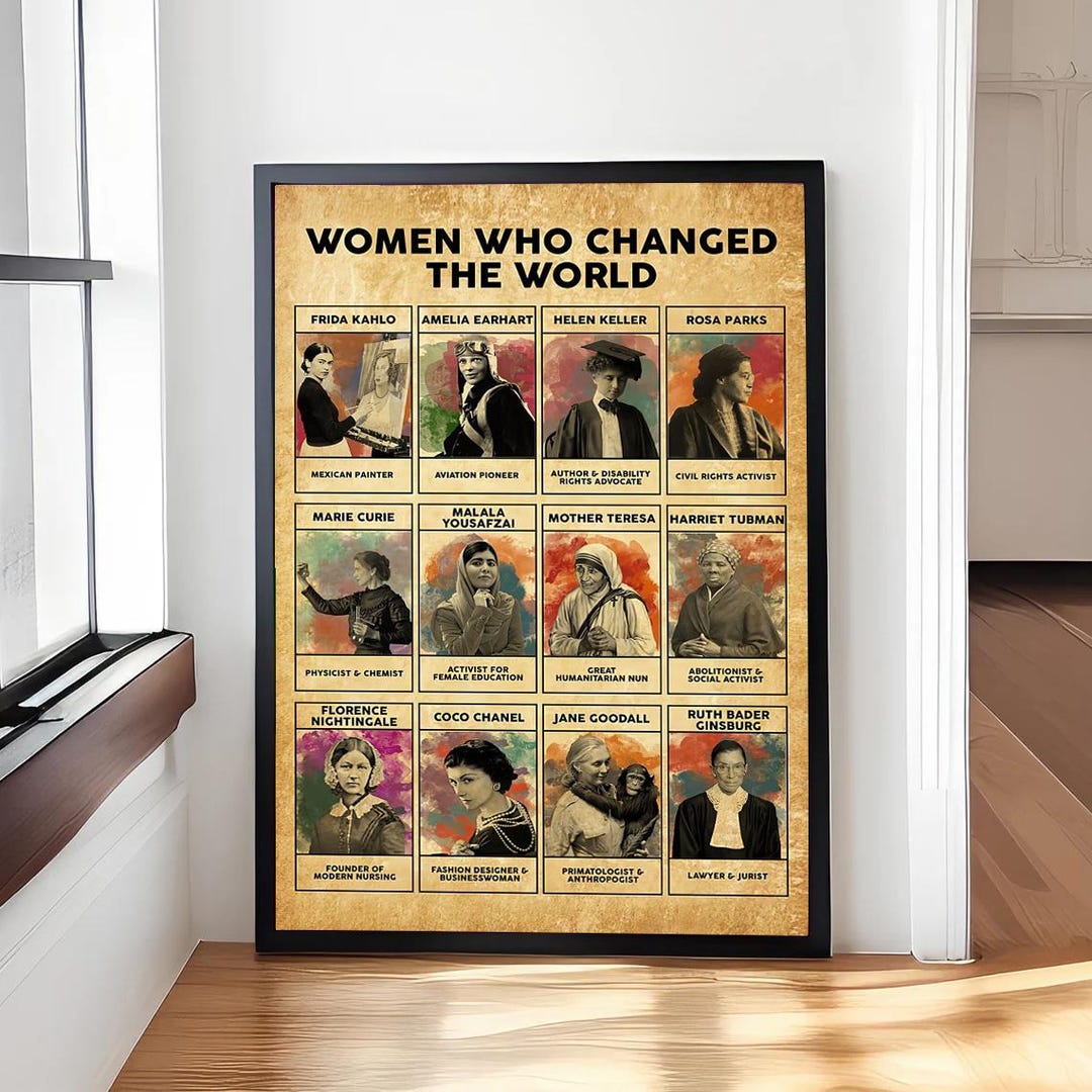 Women Who Changed the World - Women in History Poster, Empowering Women ...