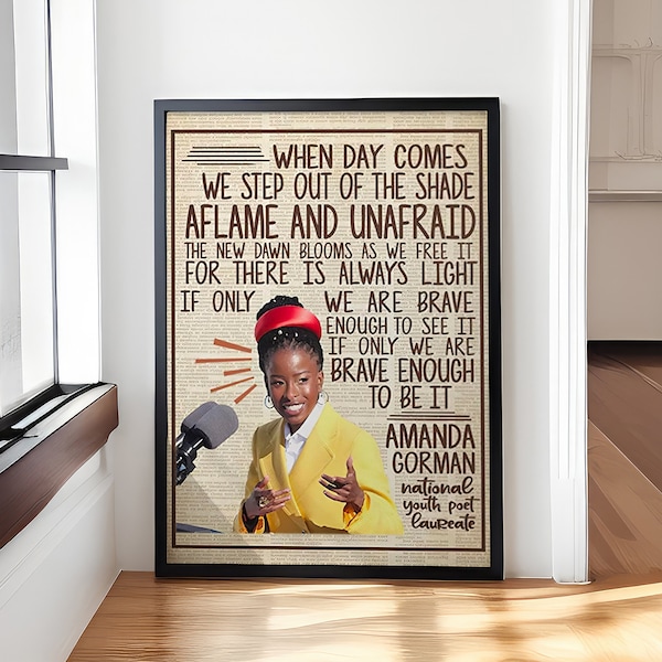 Amanda Gorman Print - Etsy UK