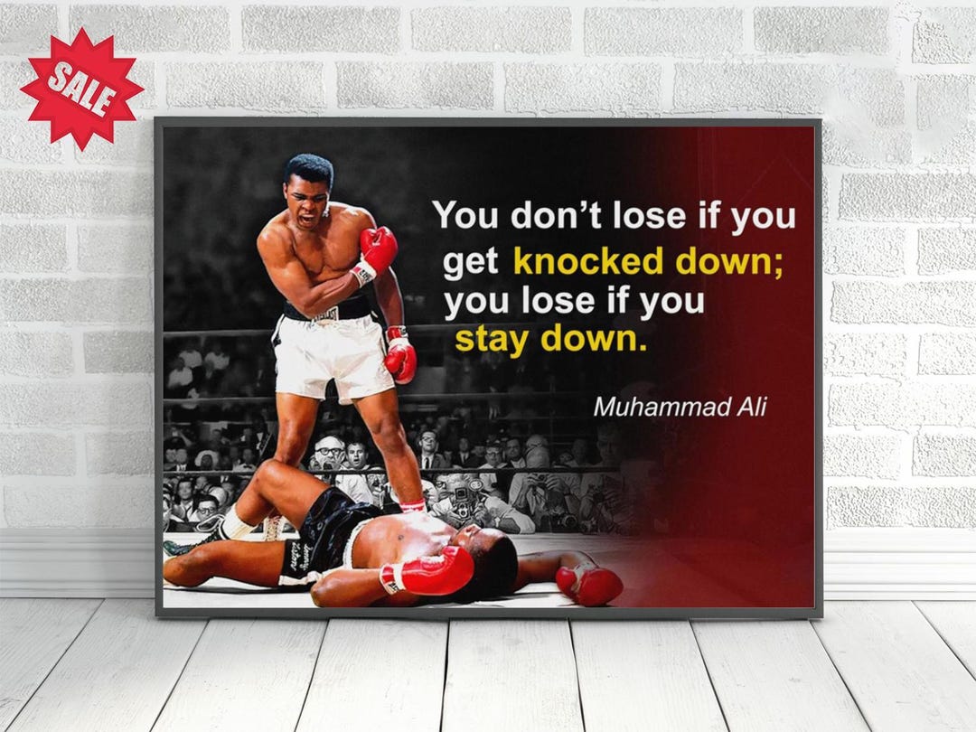 Muhammad Ali Quote Poster – Black History Month Wall Art – Boxing ...