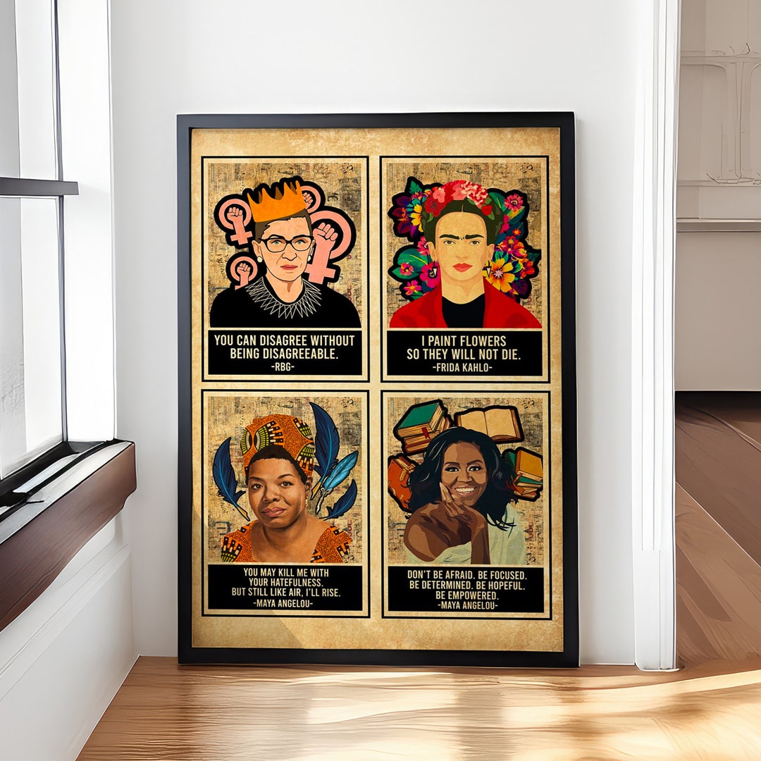 Women Icons Women in History Poster, Feminist, Empowered Women ...