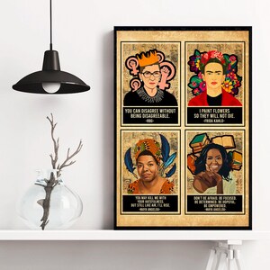 Women Icons Women in History Poster, Feminist, Empowered Women ...