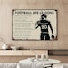 Personalized Football is Life Posters, Football Wall Art, Football Wall ...