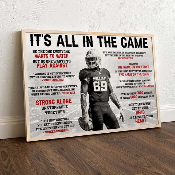 Framed Football Posters