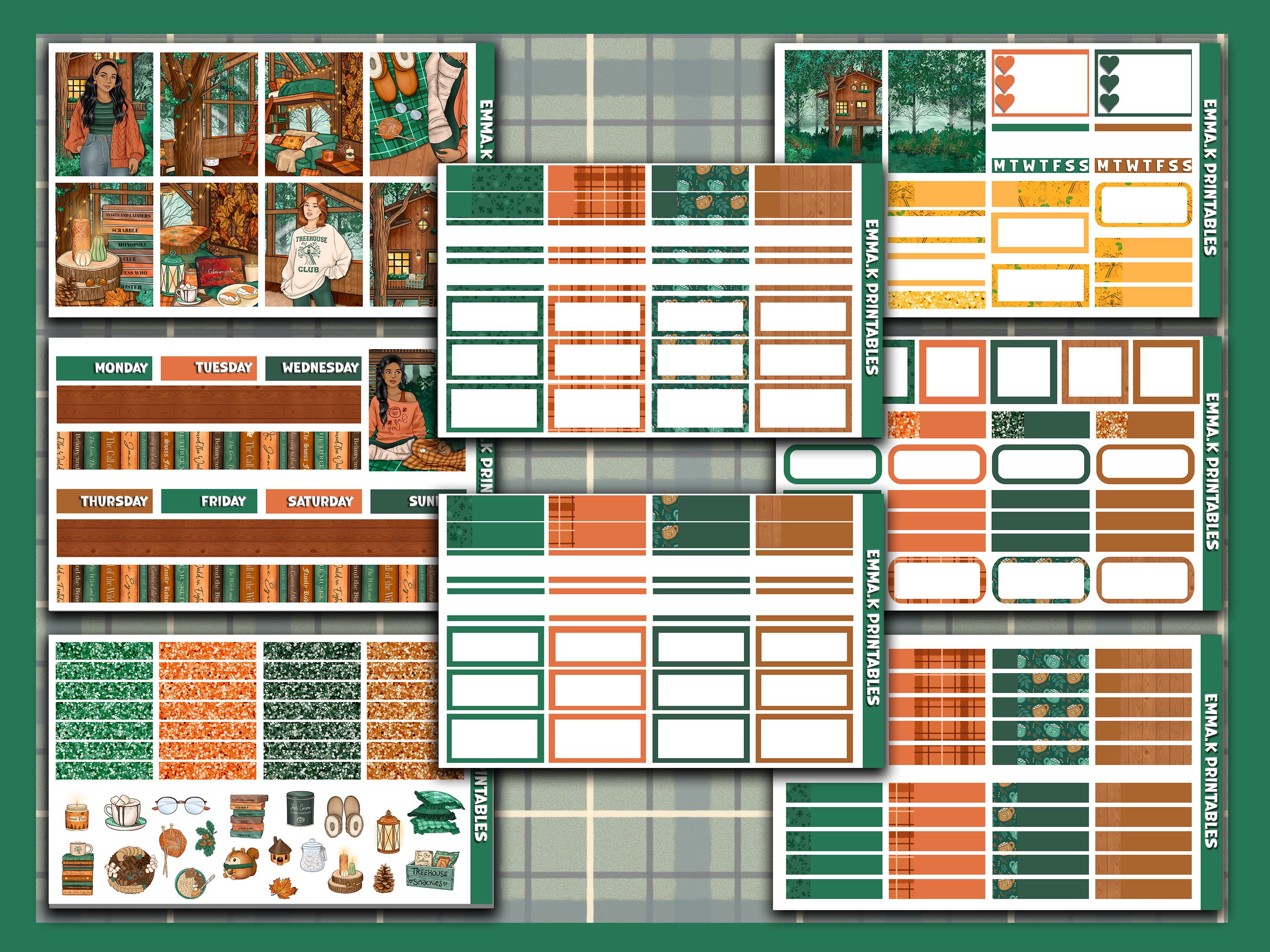 Treehouse - Printable Planner Kit - Etsy