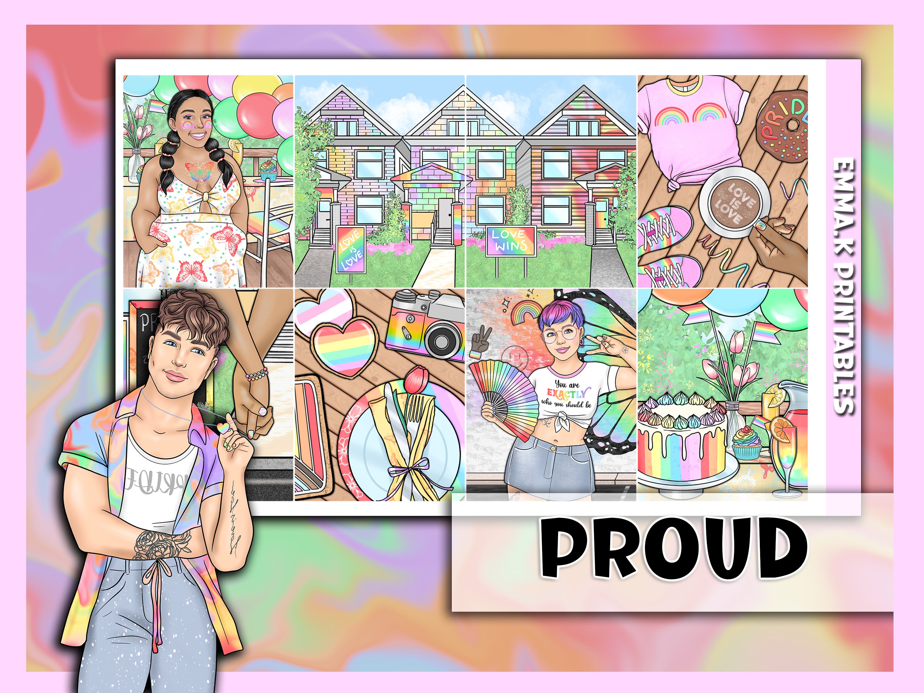 Proud - Printable Planner Kit - Etsy