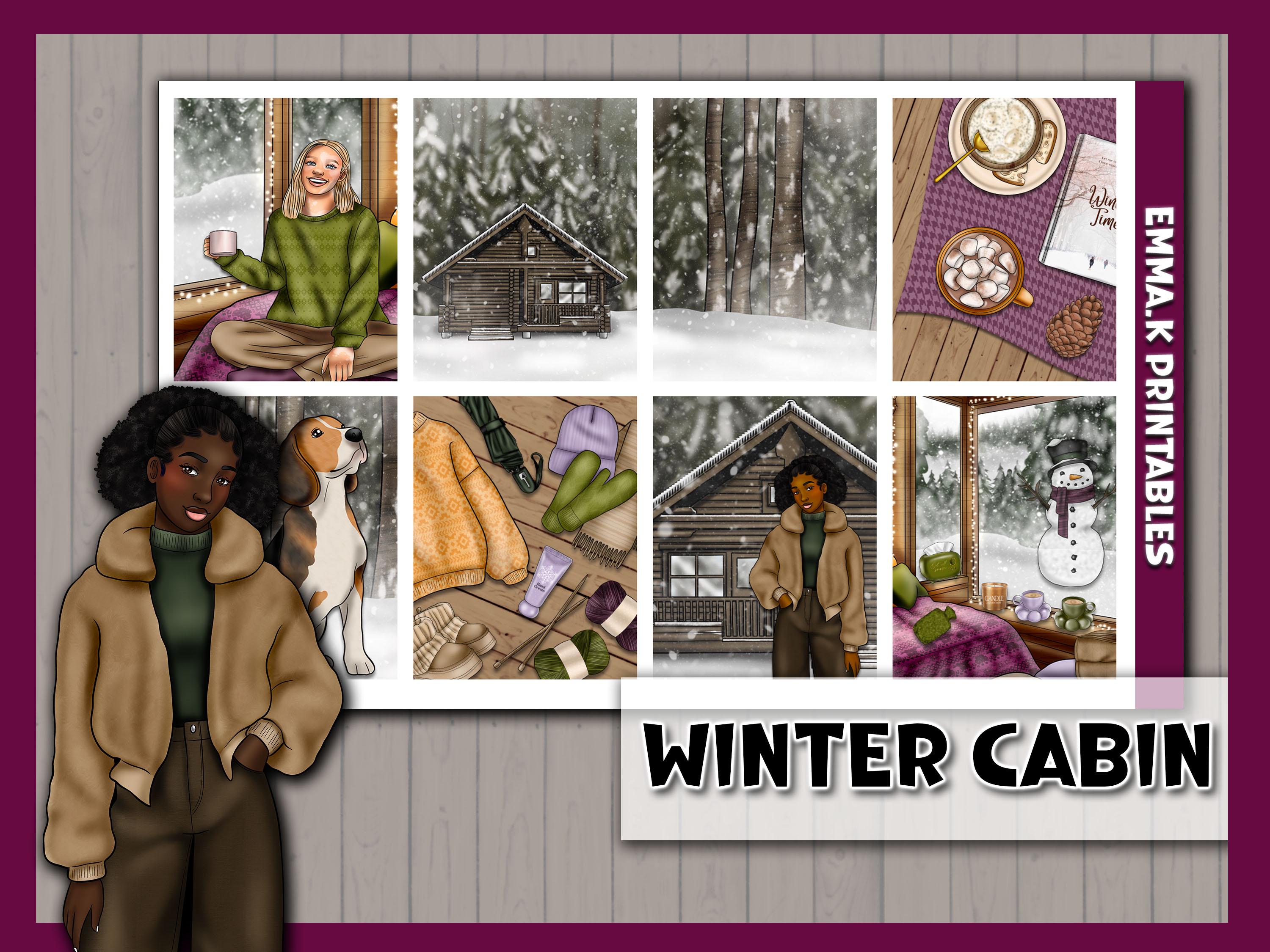 Winter Cabin - Printable Planner Kit - Etsy
