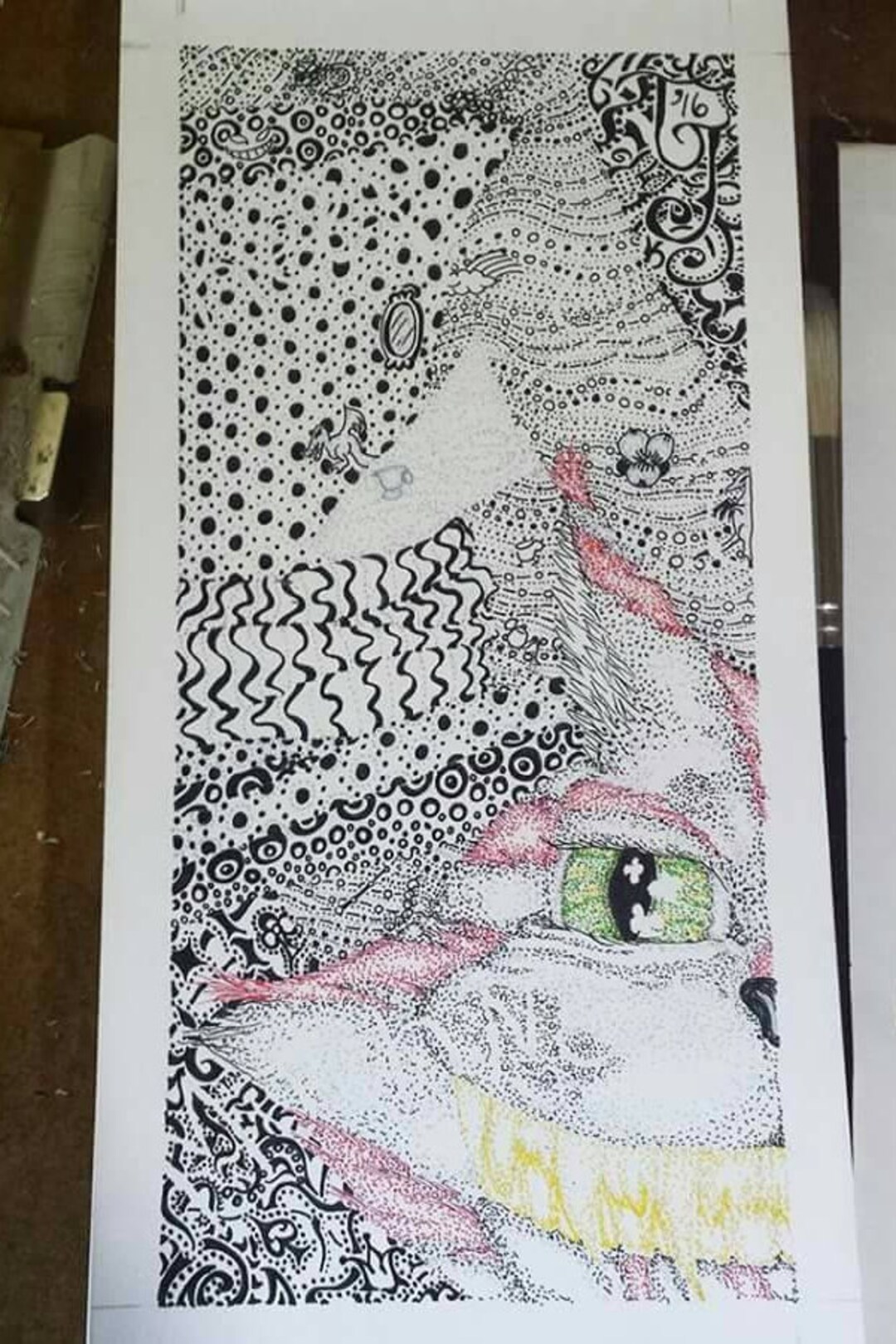 Keep Your Muchness- Wonderland Original Art - Etsy