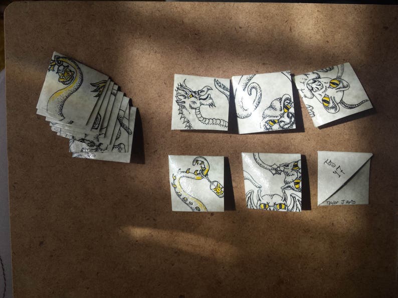 Dragon Corner Bookmarks - Etsy