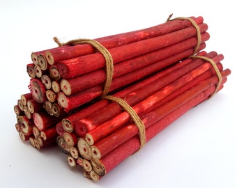 Red sticks | Etsy