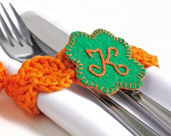 Shamrock Napkin Rings | Etsy