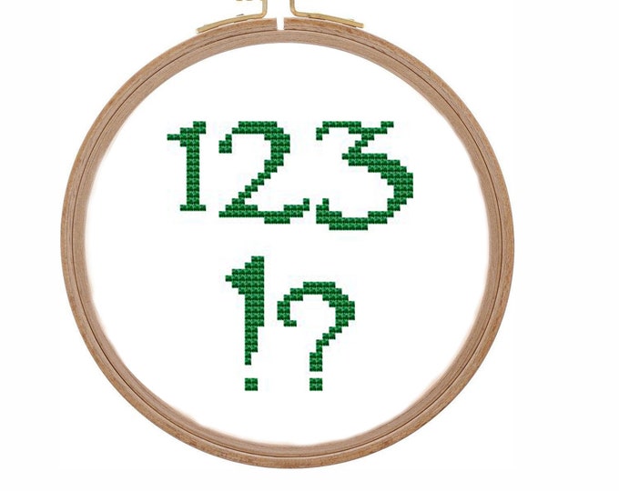 Calligraphy Font Cross Stitch Pattern Numbers Irish Cross Stitch PDF ...