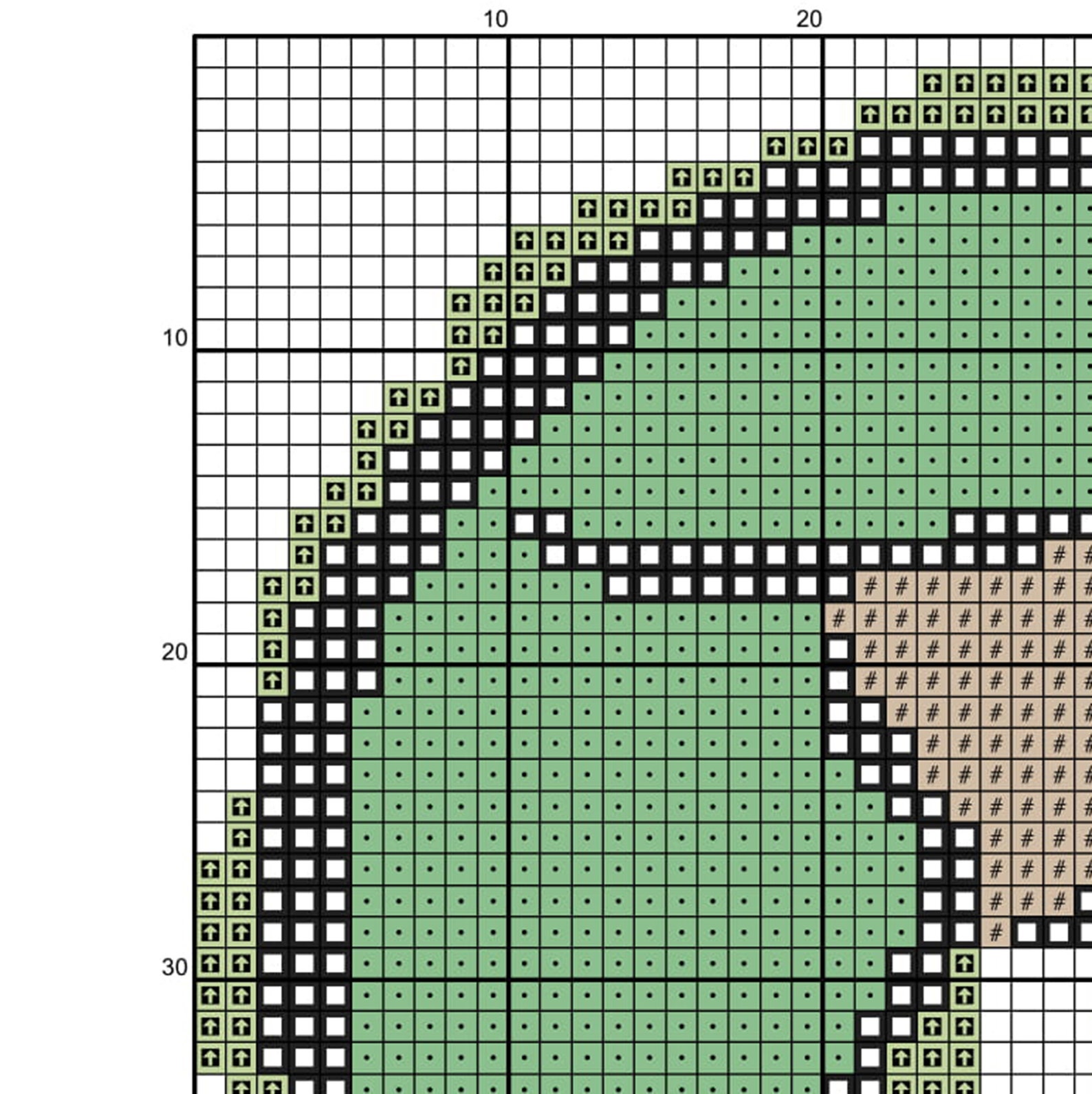 Christmas Cross Stitch Pattern Modern Religious Nativity Scene Cross ...