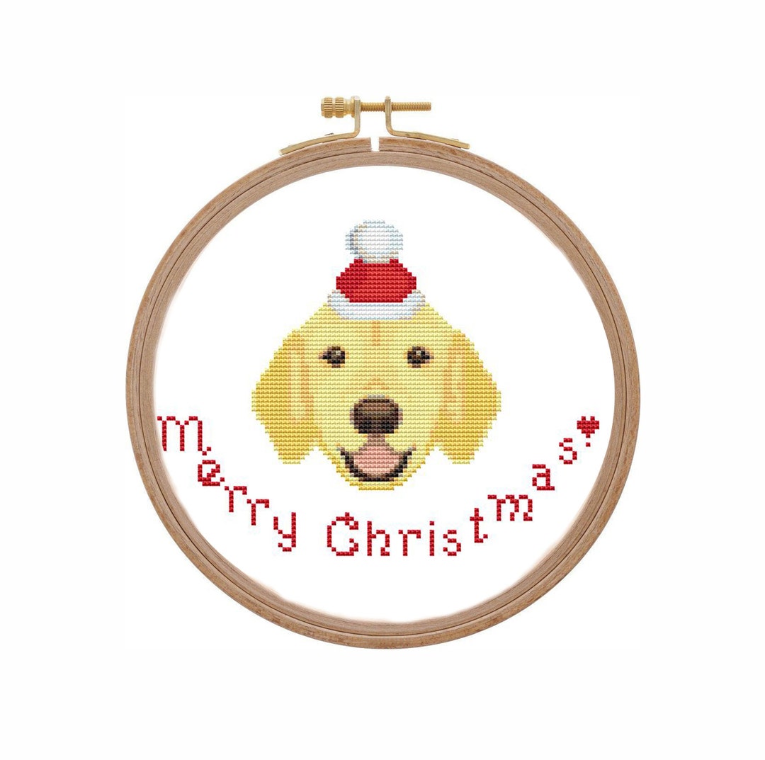 Golden Retriever Cross Stitch Pattern Modern Dog Cross Stitch Counted ...