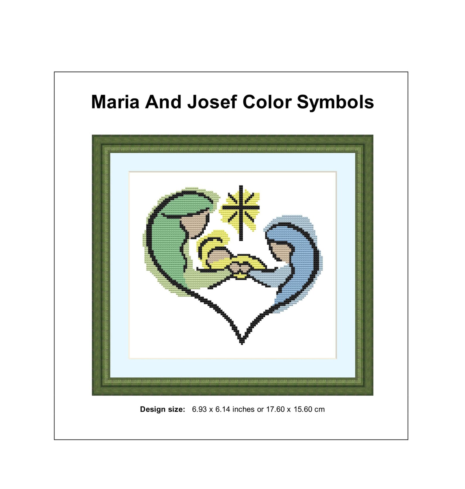 Christmas Cross Stitch Pattern Modern Religious Nativity Scene - Etsy