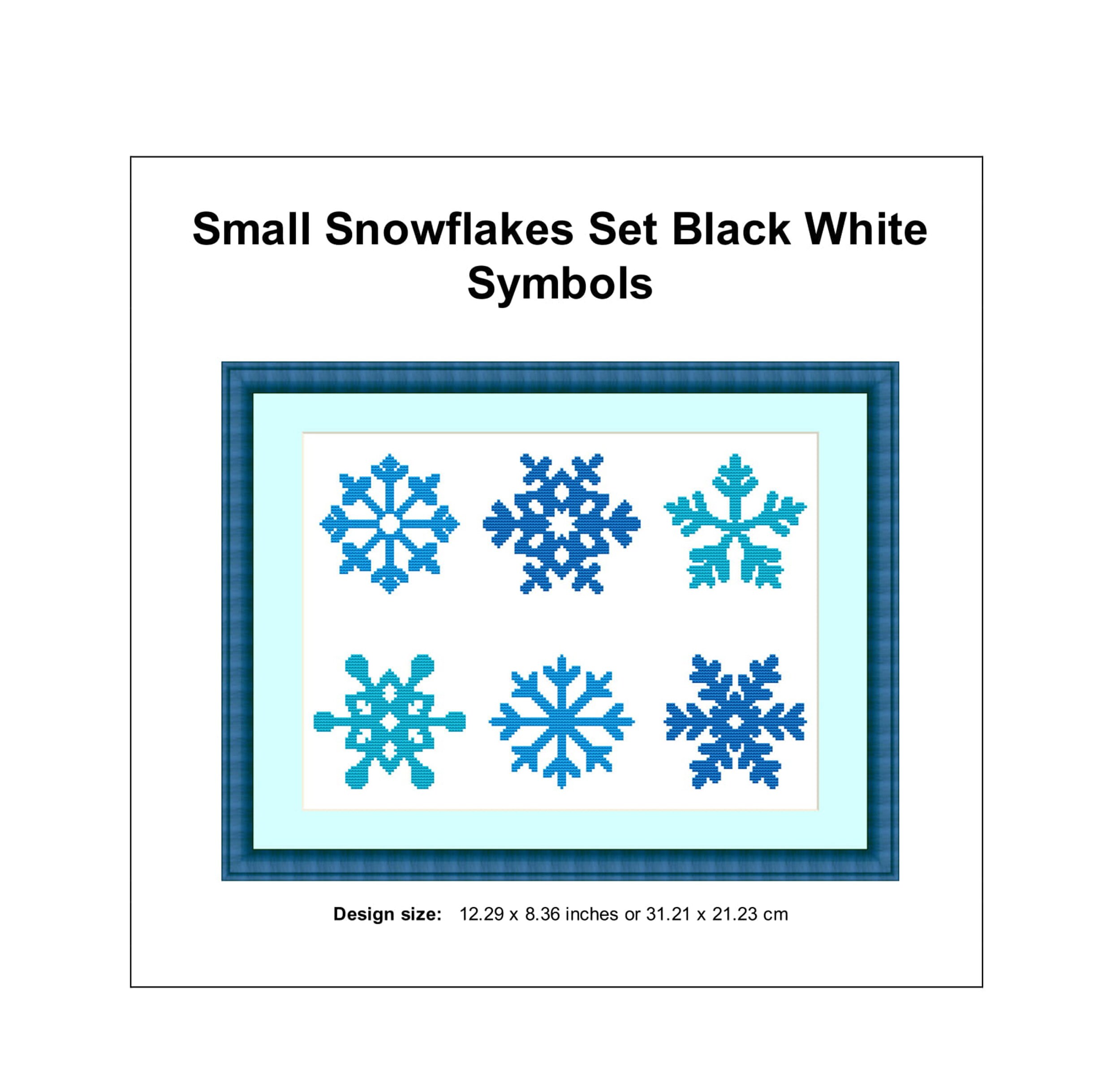 Christmas snowflakes cross stitch pattern Simple Christmas | Etsy