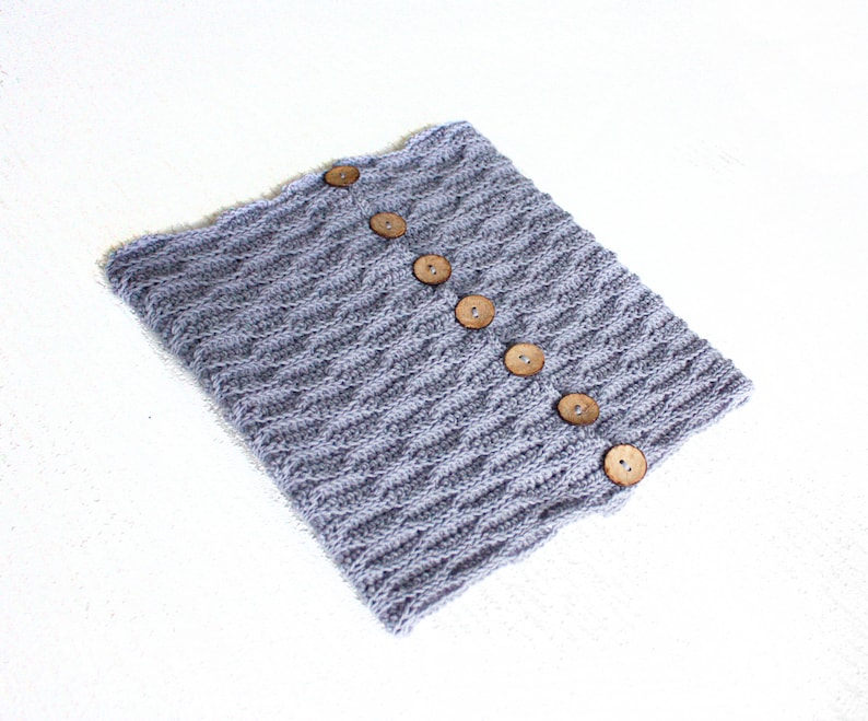 Dusty Blue Neck Scarf Women Wool Neck Cowl Wool Cashmere Snood - Etsy