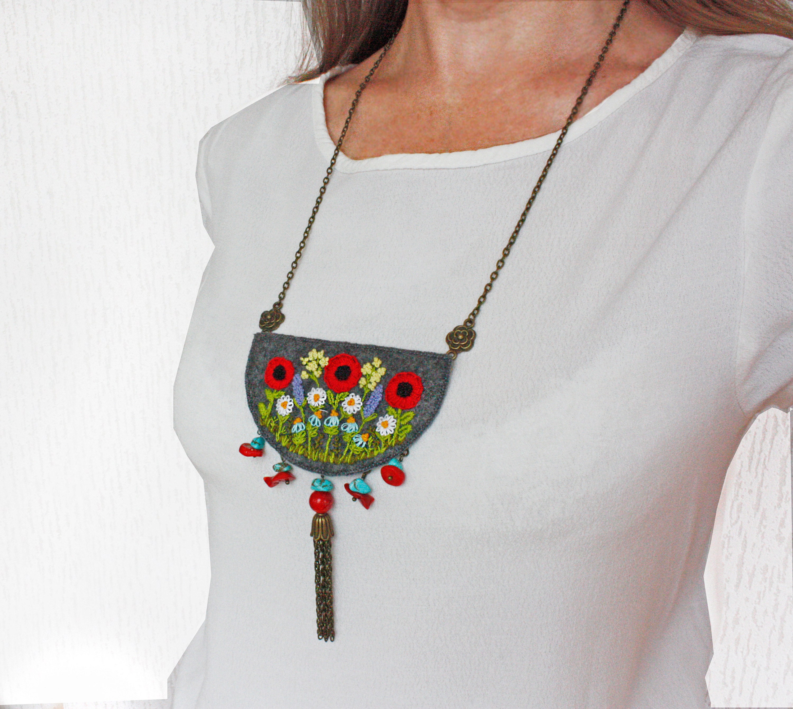 Large Hair Barrette for Women Embroidered Hair Barrette for - Etsy