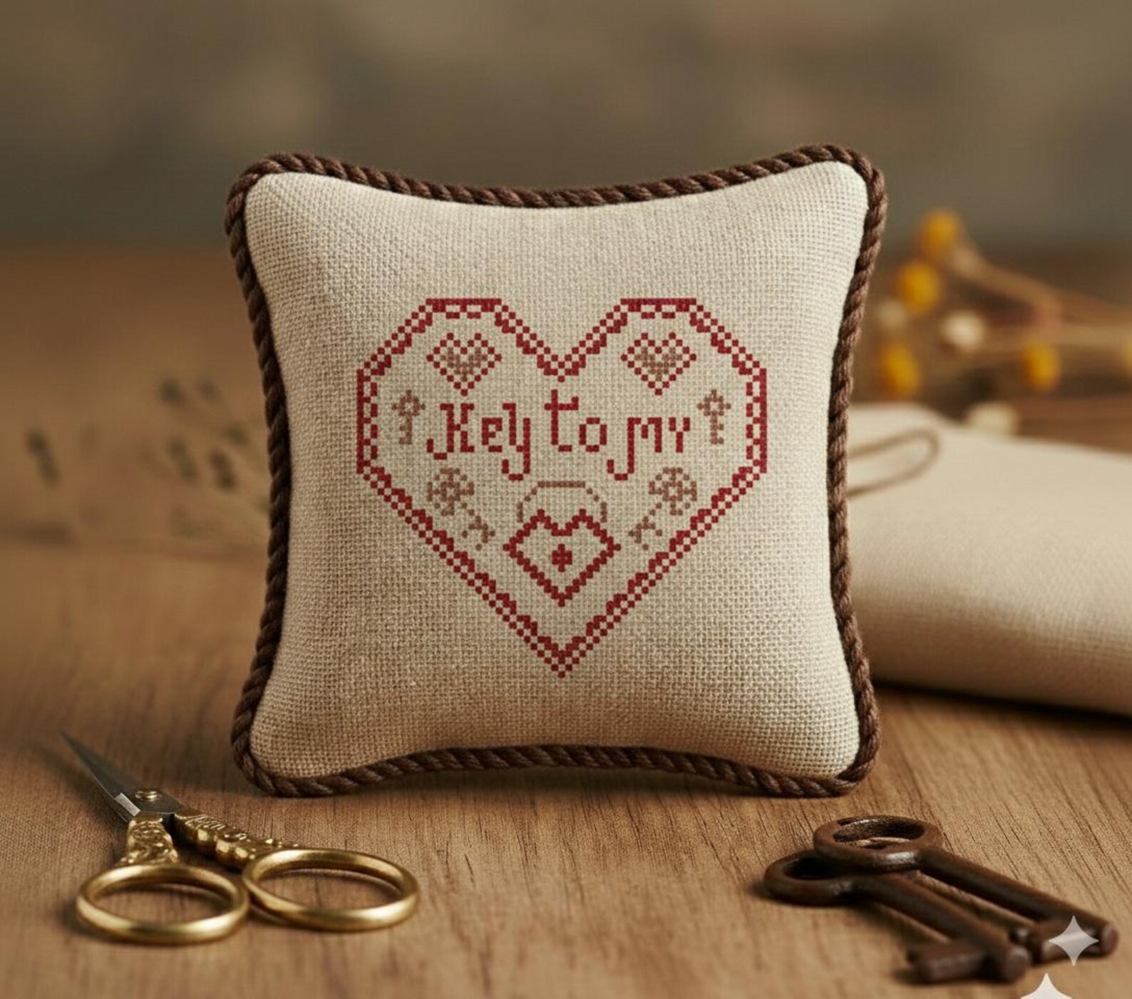 Quaker Valentine Hearts Cross Stitch Pattern Easy Love Sayings Mini ...
