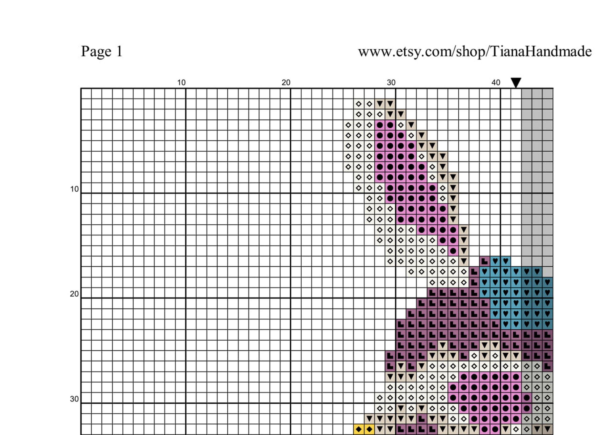 Happy Easter cross stitch pattern Easter bunny cross stitch | Etsy