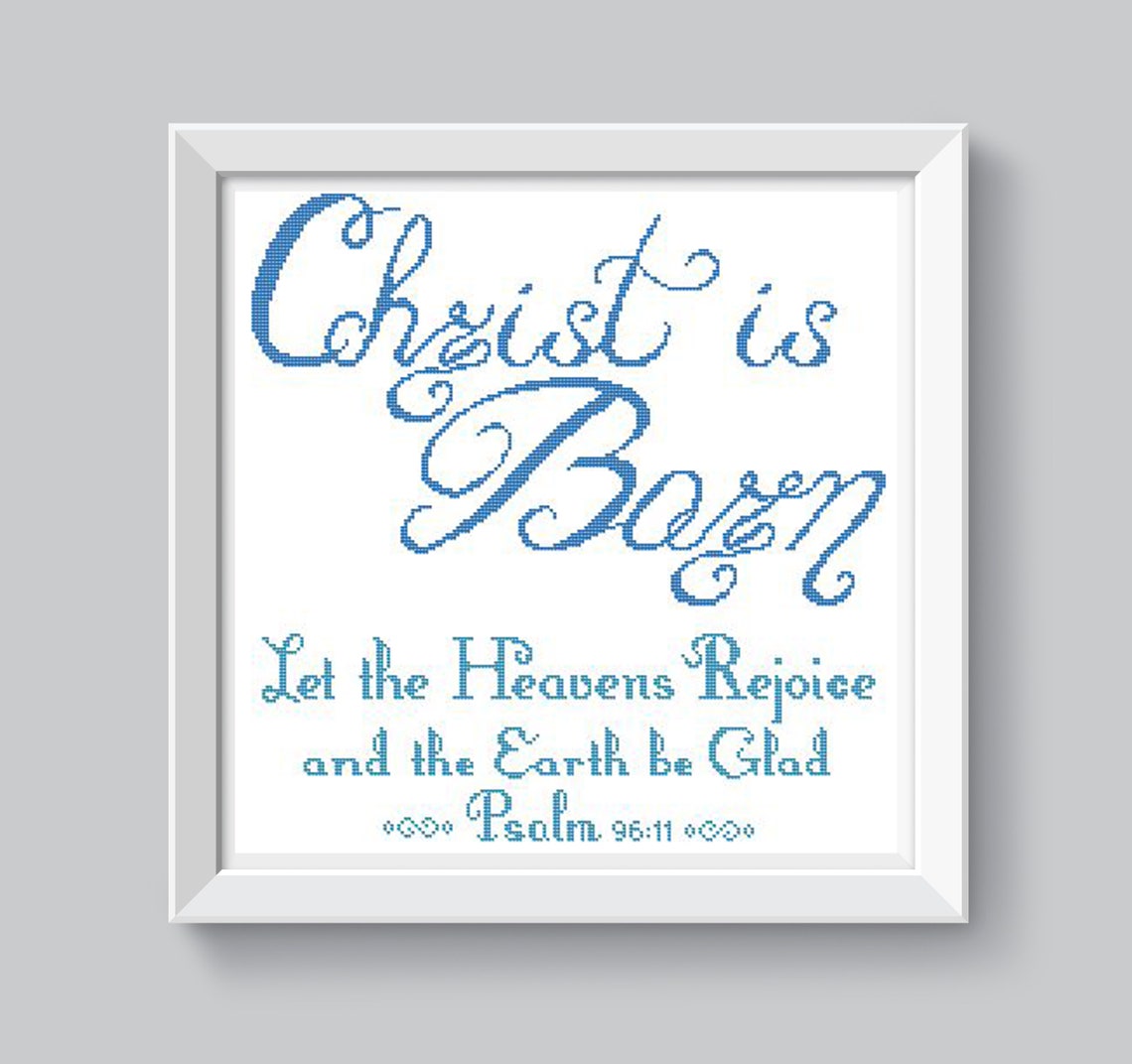 Religious Cross Stitch Pattern Modern Bible Verse Cross Stitch - Etsy