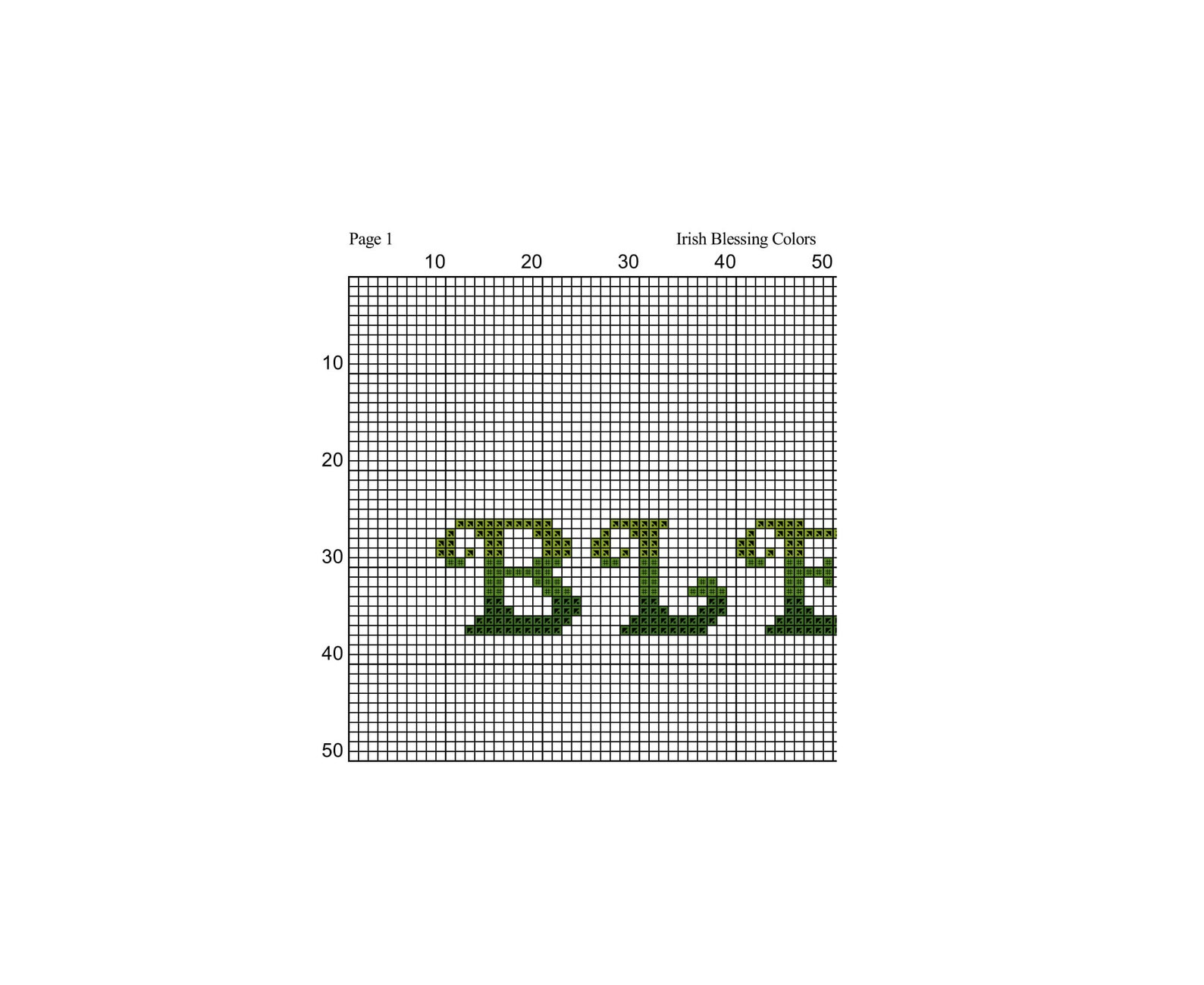 Irish Cross Stitch Pattern Saying Irish Baby Blessing Cross - Etsy