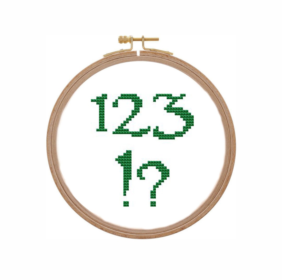 Calligraphy Font Cross Stitch Pattern Numbers Irish Cross Stitch PDF ...