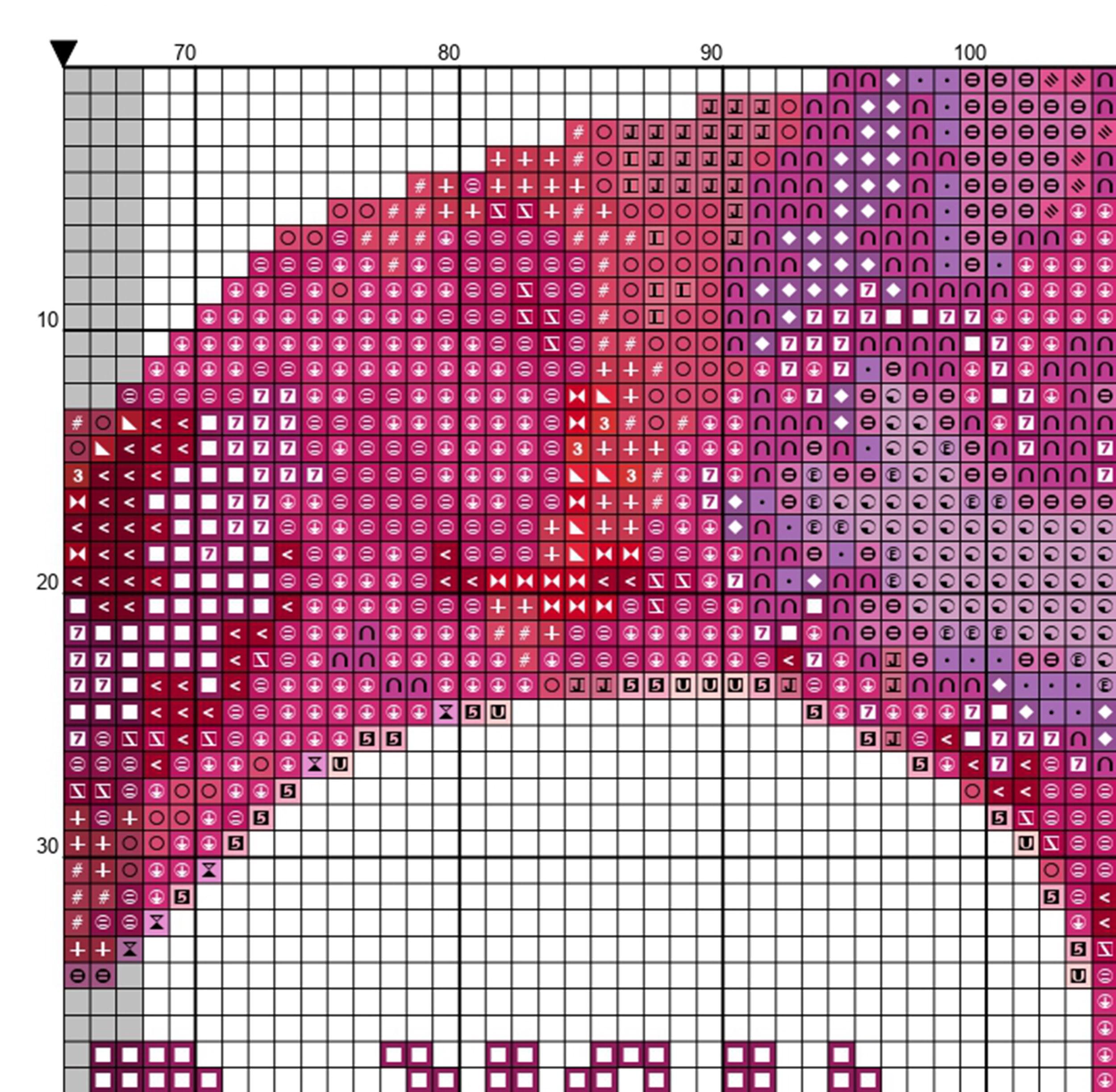 Couple Love Cross Stitch Pattern Modern Wedding Heart Cross | Etsy