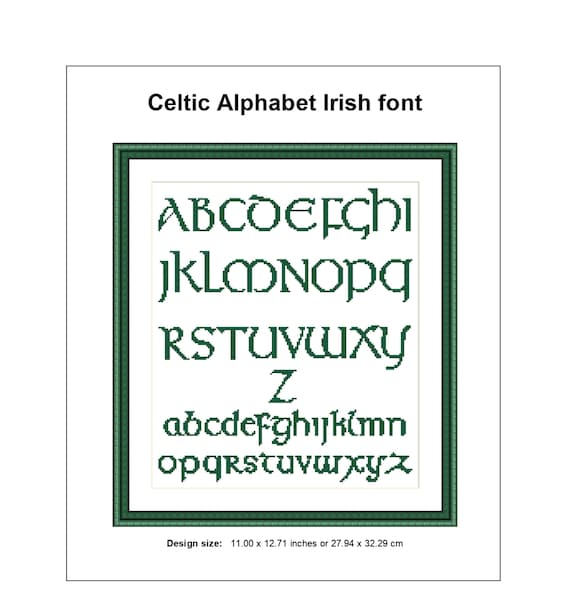 Celtic Calligraphy Alphabet